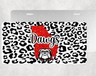 Georgia Bulldogs,go Dawgs on A 12x 6 License Plate or Wall Sign. Great ...