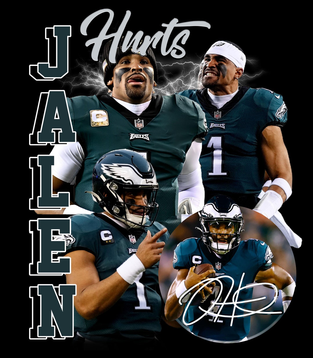 Jalen Hurts Design PNG Digital Instant Download - Etsy