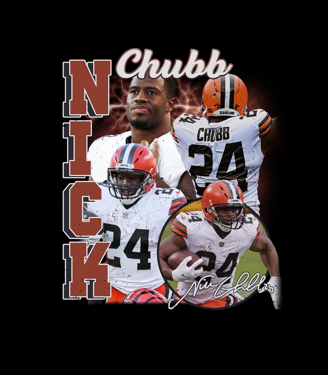 Nick Chubb Design PNG Digital Instant Download - Etsy