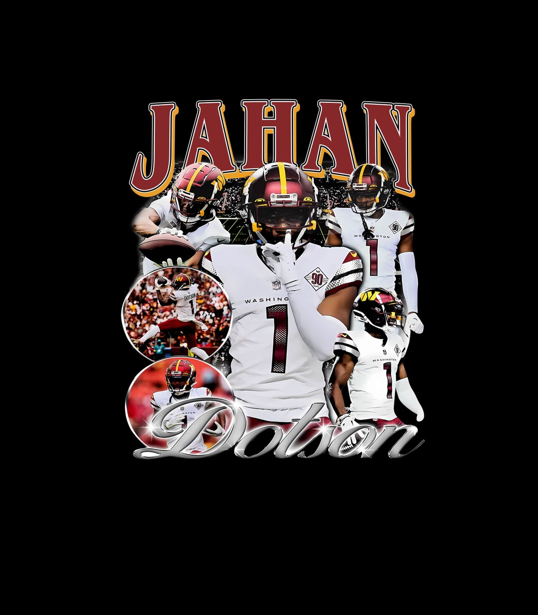 Jahan Dotson Design PNG Instant Download - Etsy