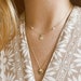 Gold Tiny Shell Necklace/gold Shell Charm Necklace/gold Layered Shell ...