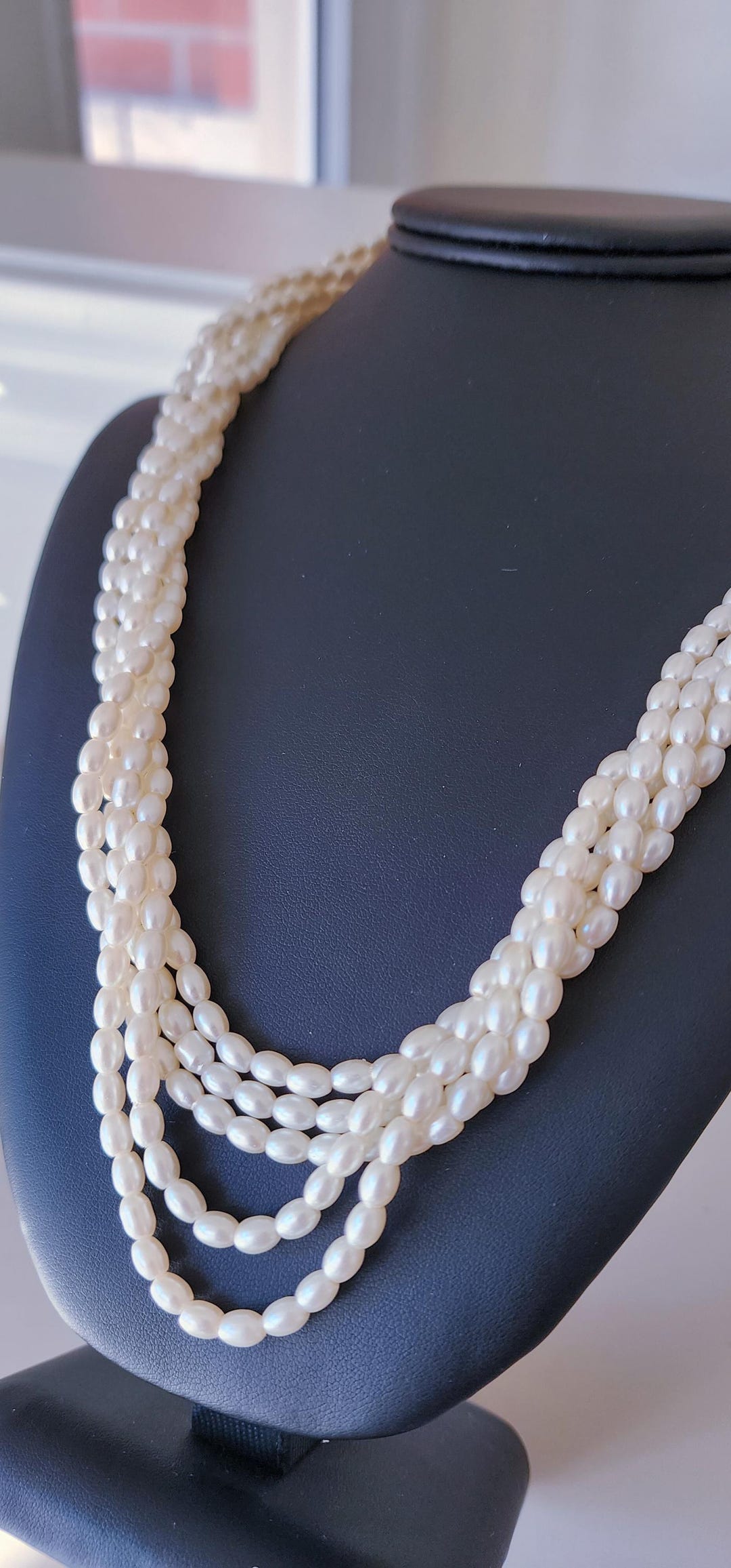 Layered Pearl Necklace - Etsy