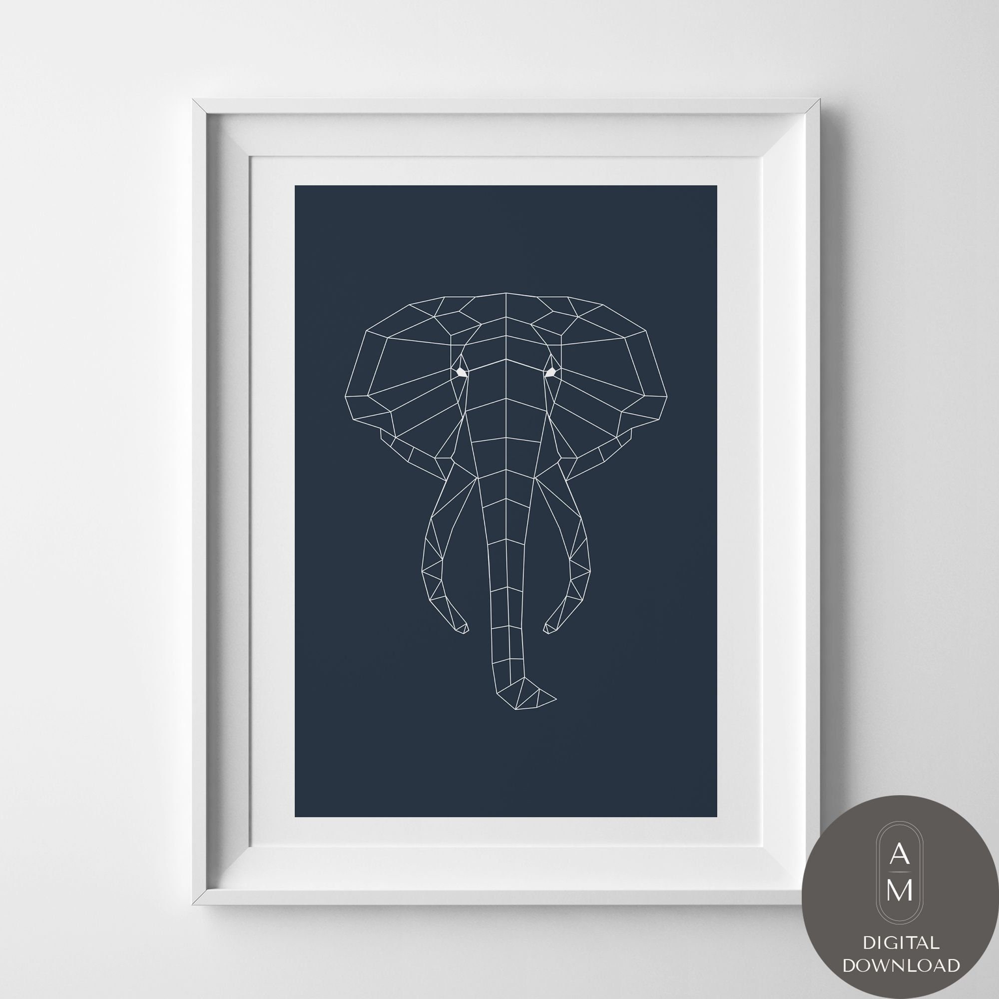 Abstract Elephant Head