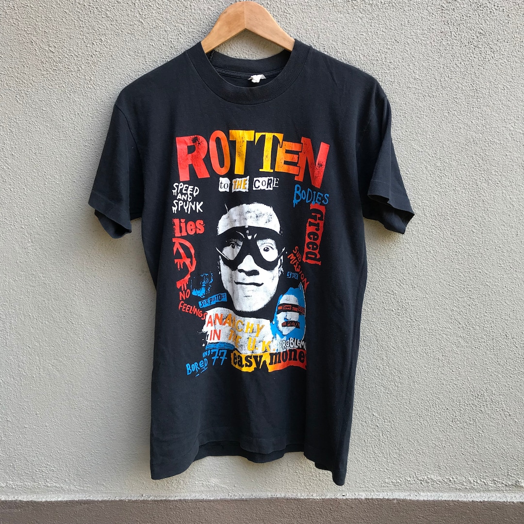 Vintage JOHNNY ROTTEN Punk Tee Sex Pistols - Etsy