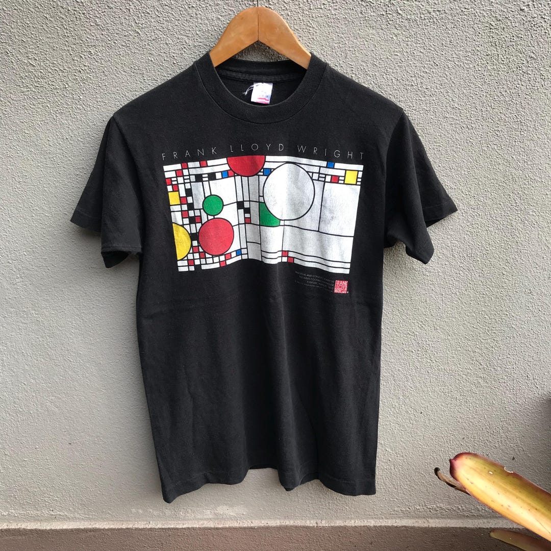 Vintage 90s FRANK LLOYD WRIGHT Art Tee /architecture / Photo Art ...