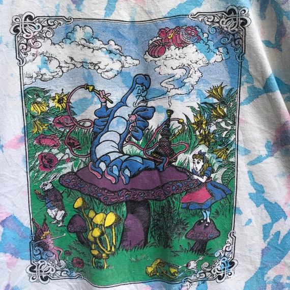 Vintage 90s Alice In Wonderland Parody Movie Tee Gem