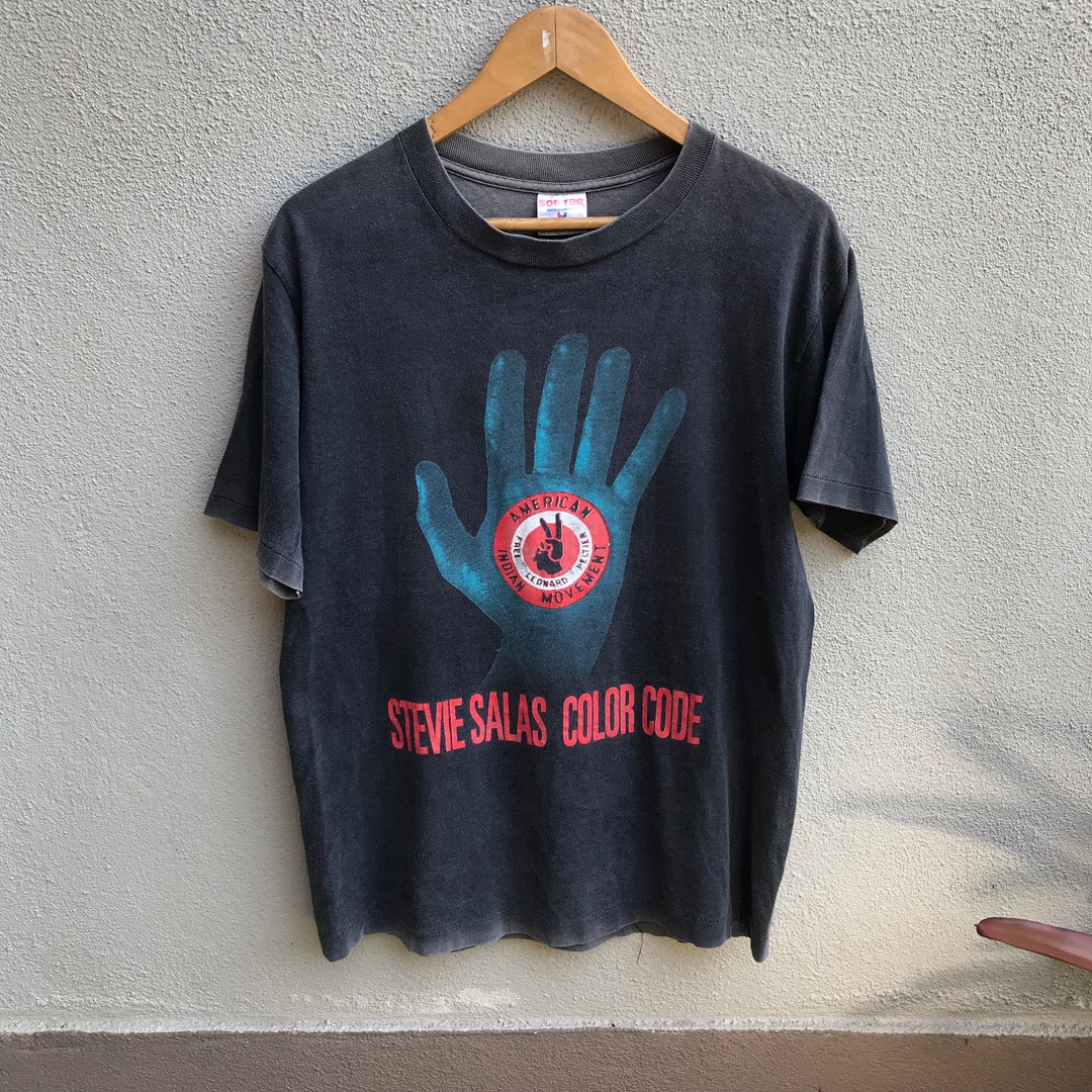 Vintage 90s STEVIE SALAS Color Code Band Tee / Rock Band / Sunfaded Tee ...