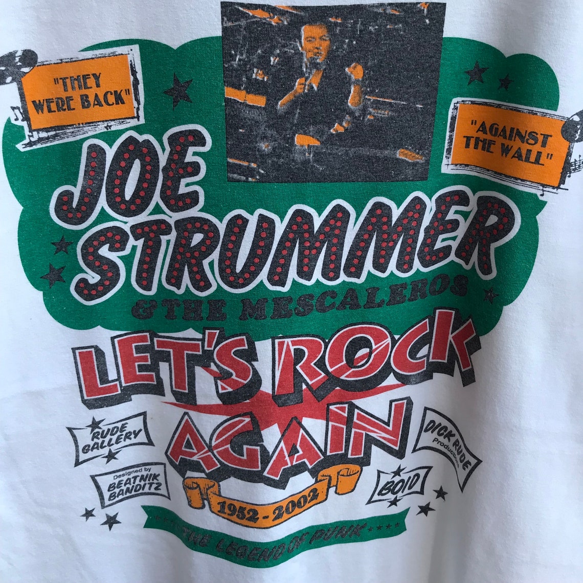 Vintage JOE STRUMMER Band Tee Punk the Clash - Etsy