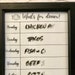 Dry Erase Meal Planner Menu Sign Kitchen Menu Weekly Menu Sign Menu ...