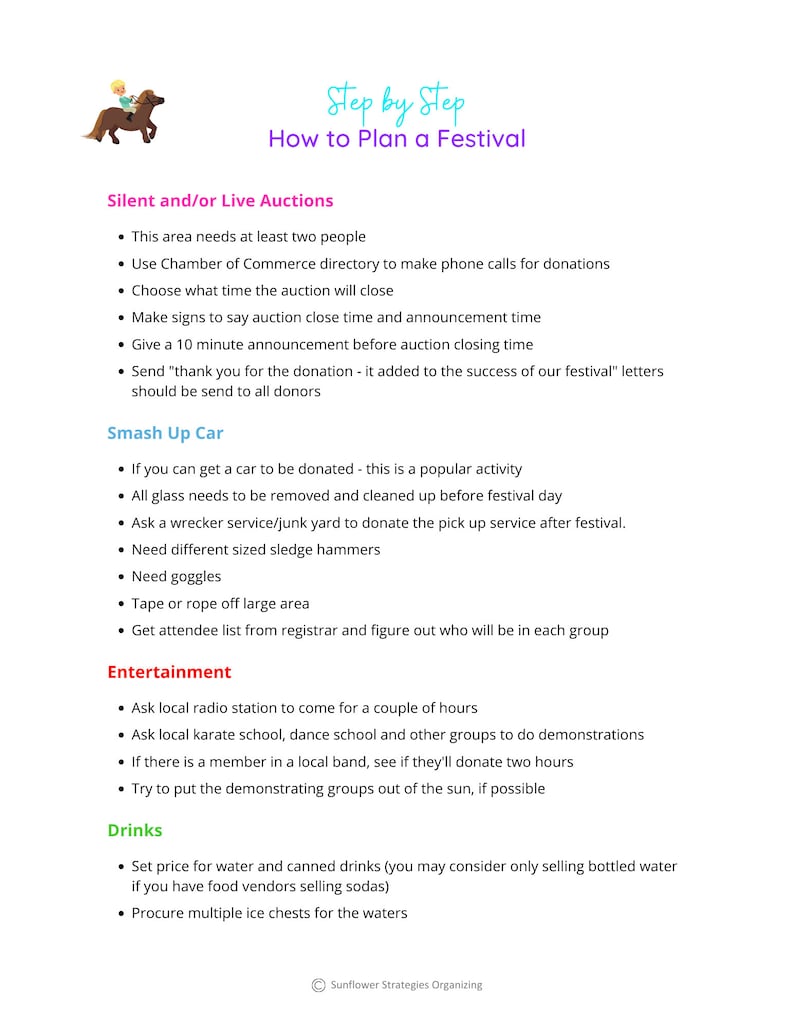 How to Plan a Festival, Church Fundraising, Group Fundraising, How to ...