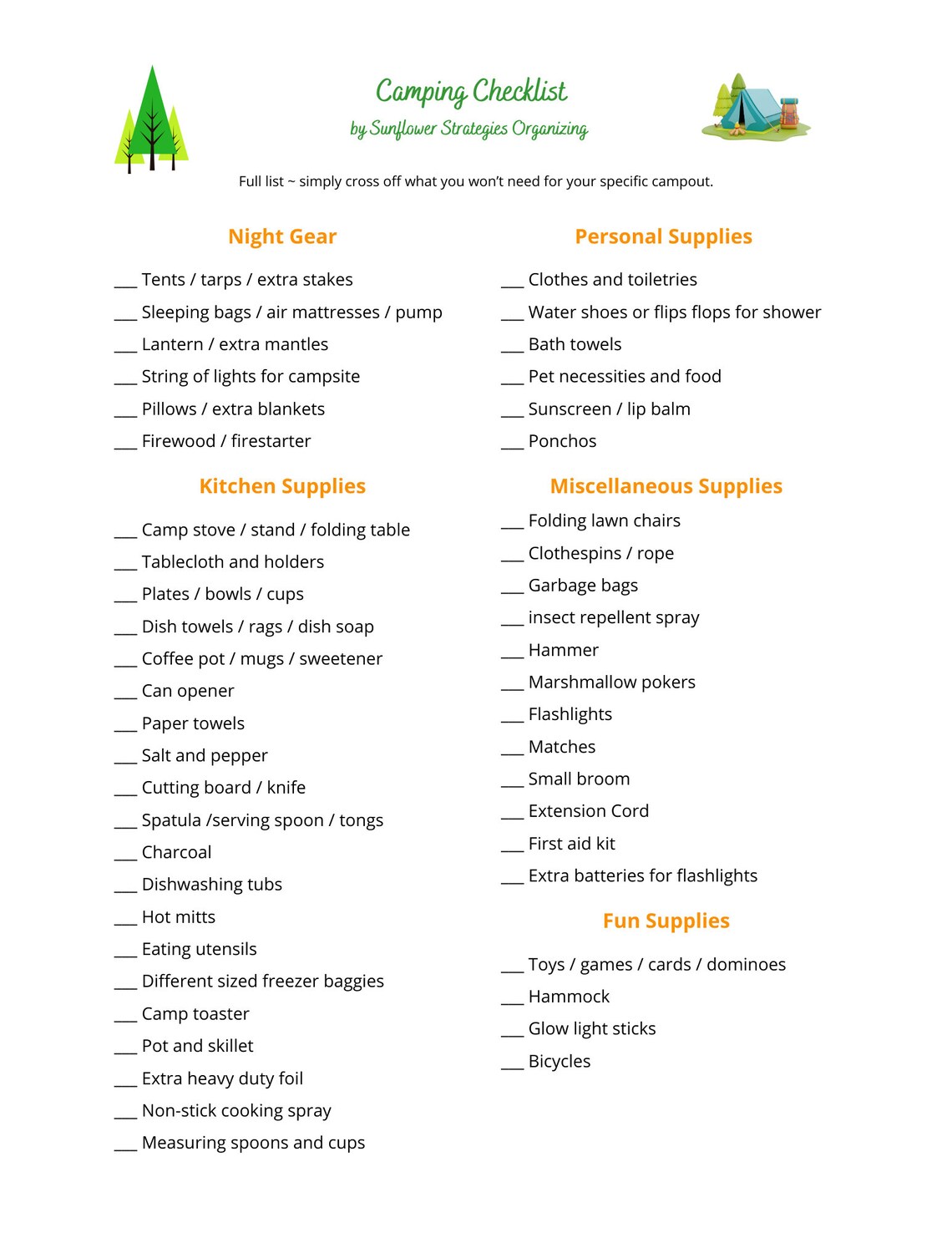 How to Plan a Family Campout, How to Plan a Group Campout, Family ...