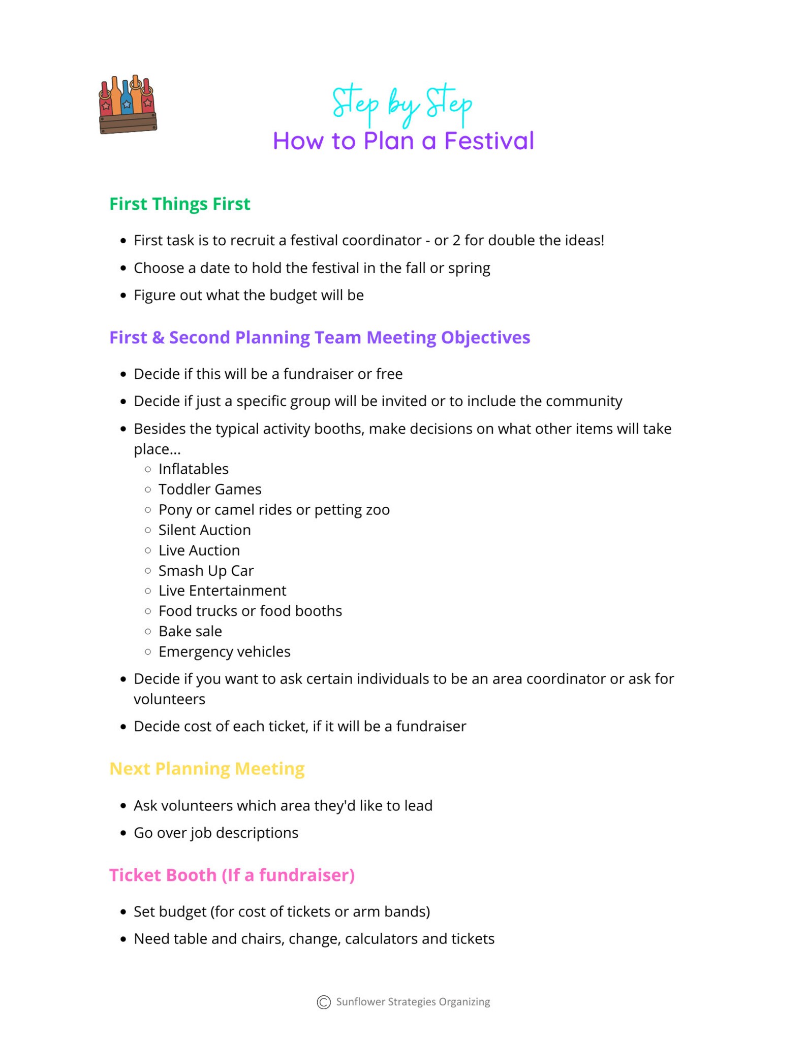How to Plan a Festival, Church Fundraising, Group Fundraising, How to ...