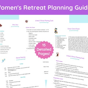 How to Plan a Retreat, Women's Church Retreat, How to Organize a ...
