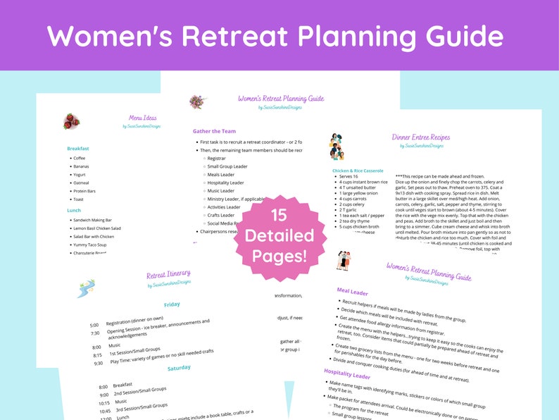 How to Plan a Retreat, Women's Church Retreat, How to Organize a ...