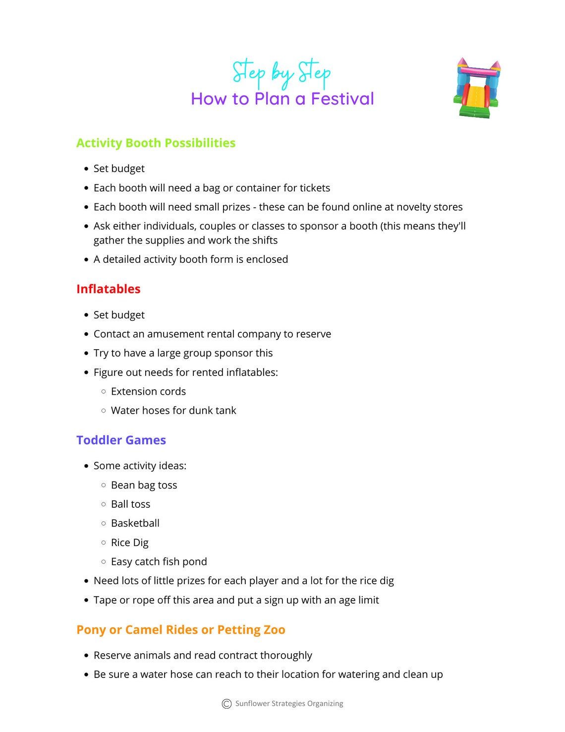 How to Plan a Festival, Church Fundraising, Group Fundraising, How to ...