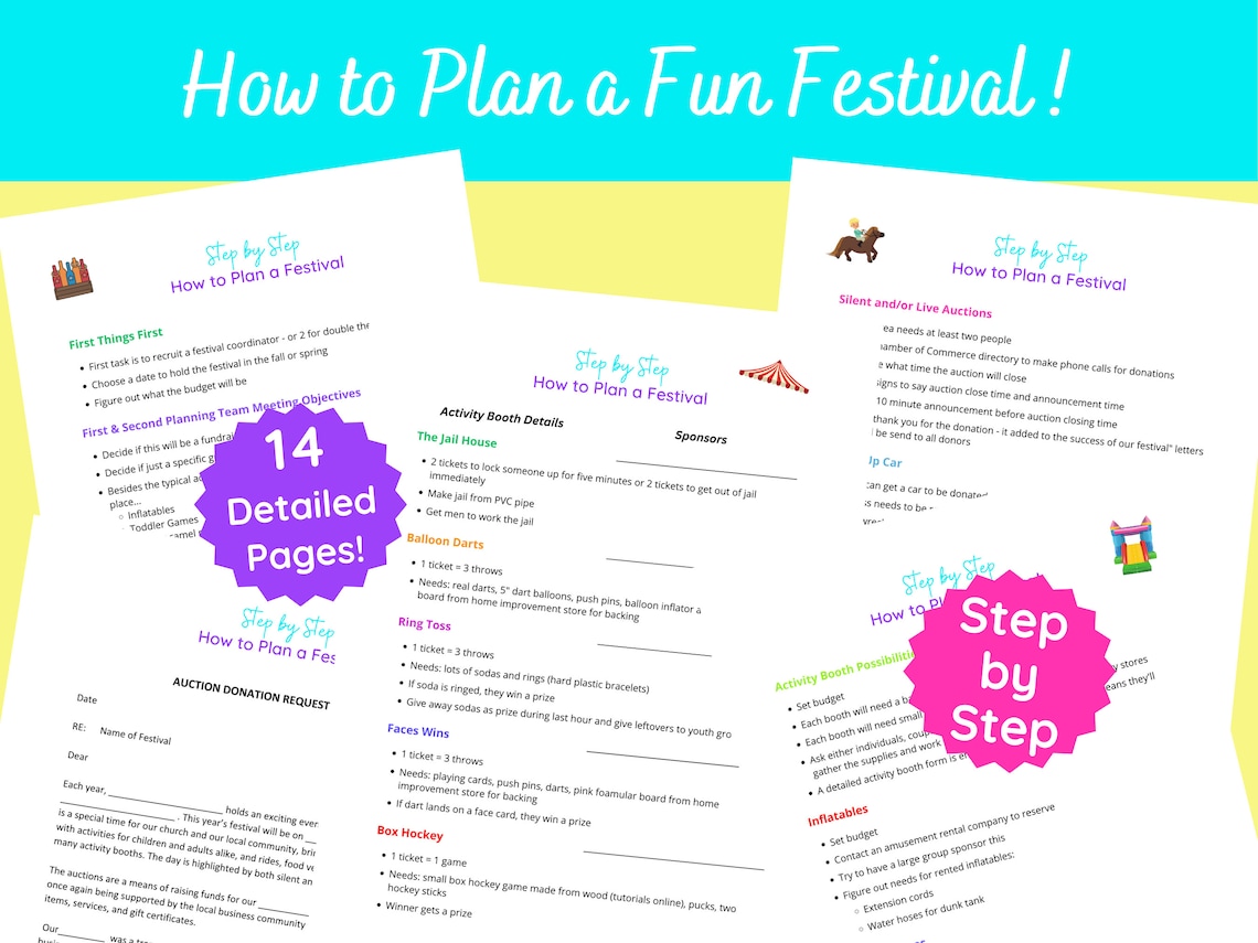 How to Plan a Festival, Church Fundraising, Group Fundraising, How to ...