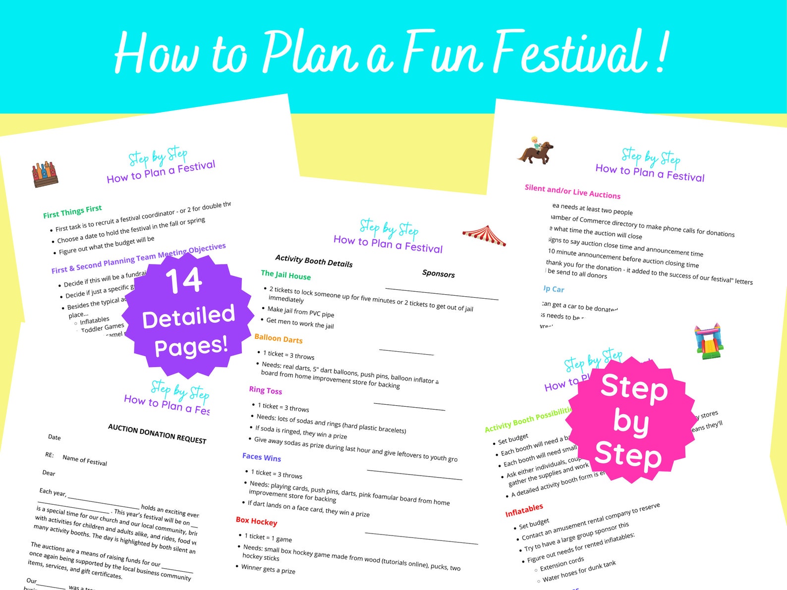 How to Plan a Festival, Church Fundraising, Group Fundraising, How to ...