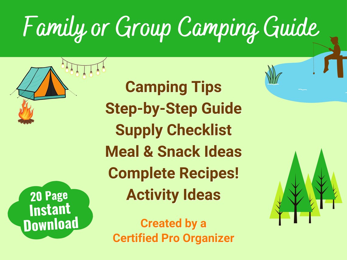 How to Plan a Family Campout, How to Plan a Group Campout, Family ...