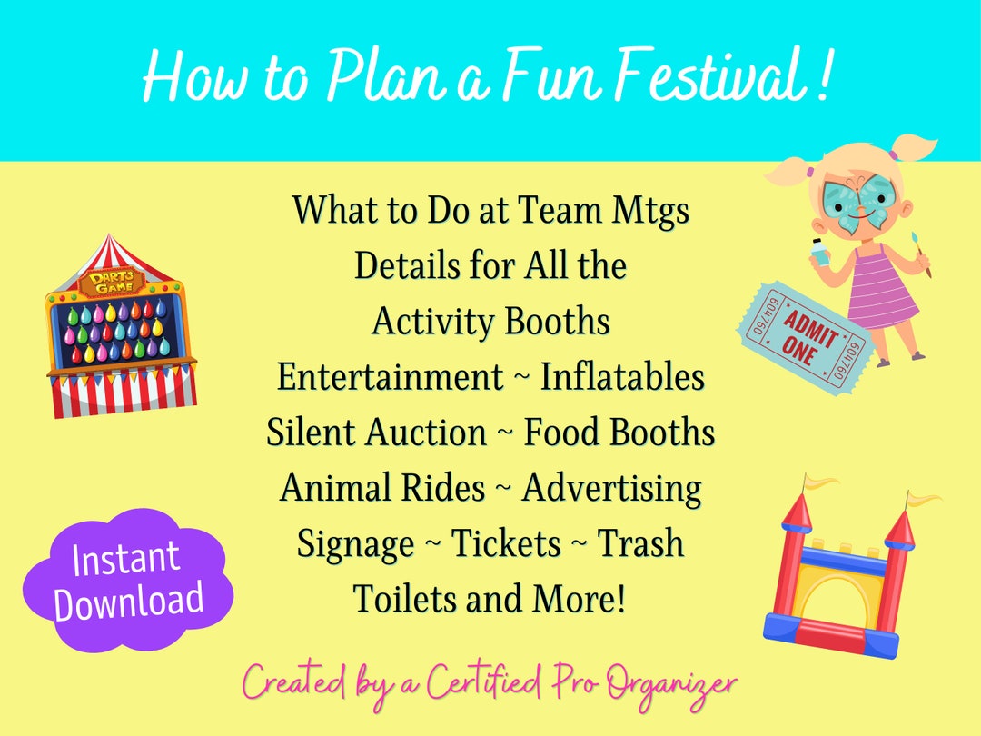 How to Plan a Festival, Church Fundraising, Group Fundraising, How to ...