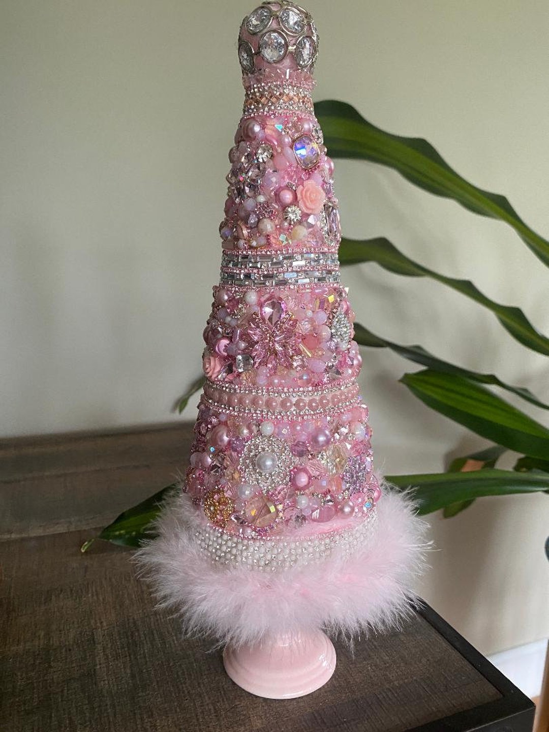 Pink Jeweled Tree 13in - Etsy