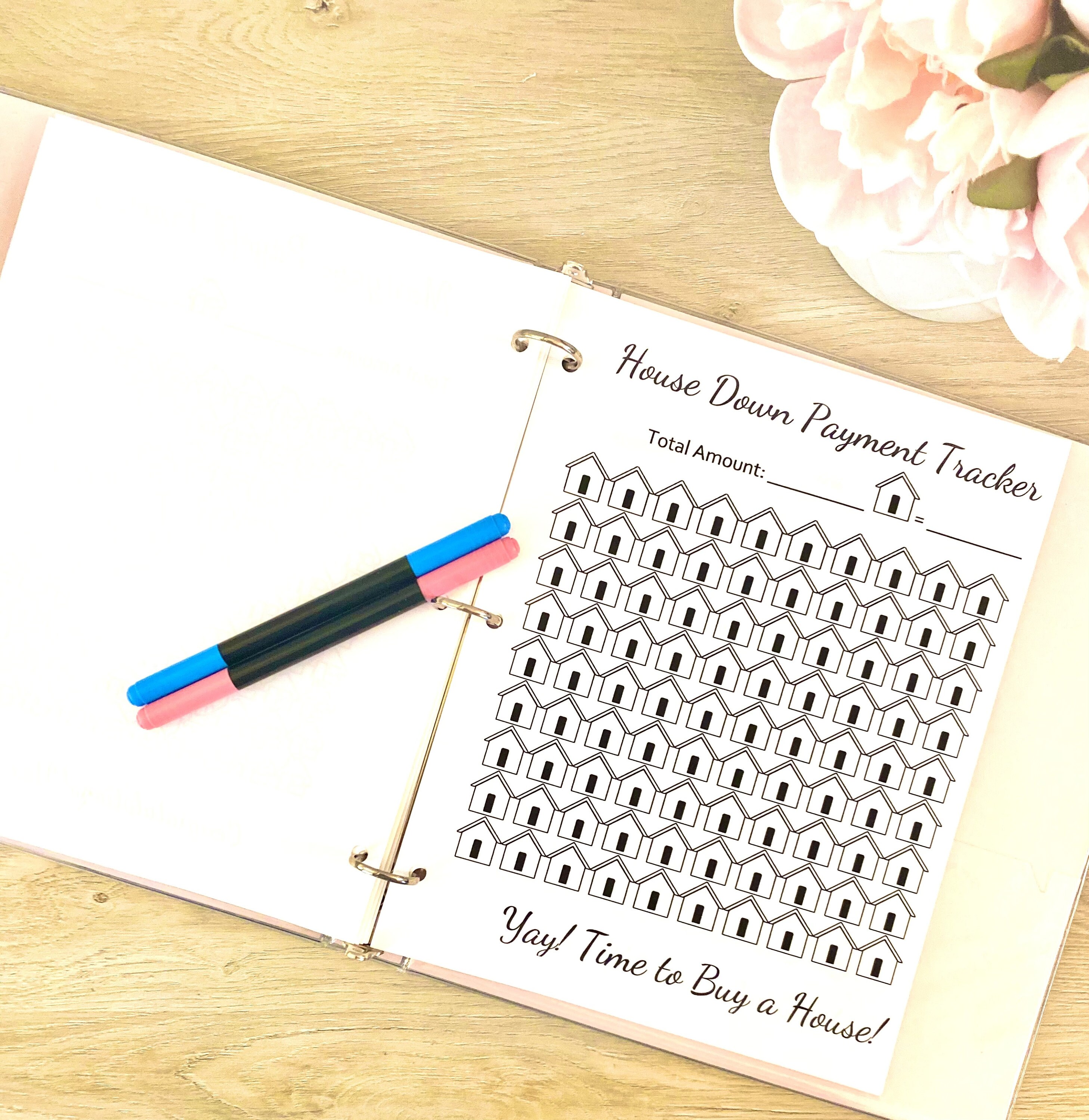 House Down Payment Tracker Printable PDF Savings Tracker - Etsy