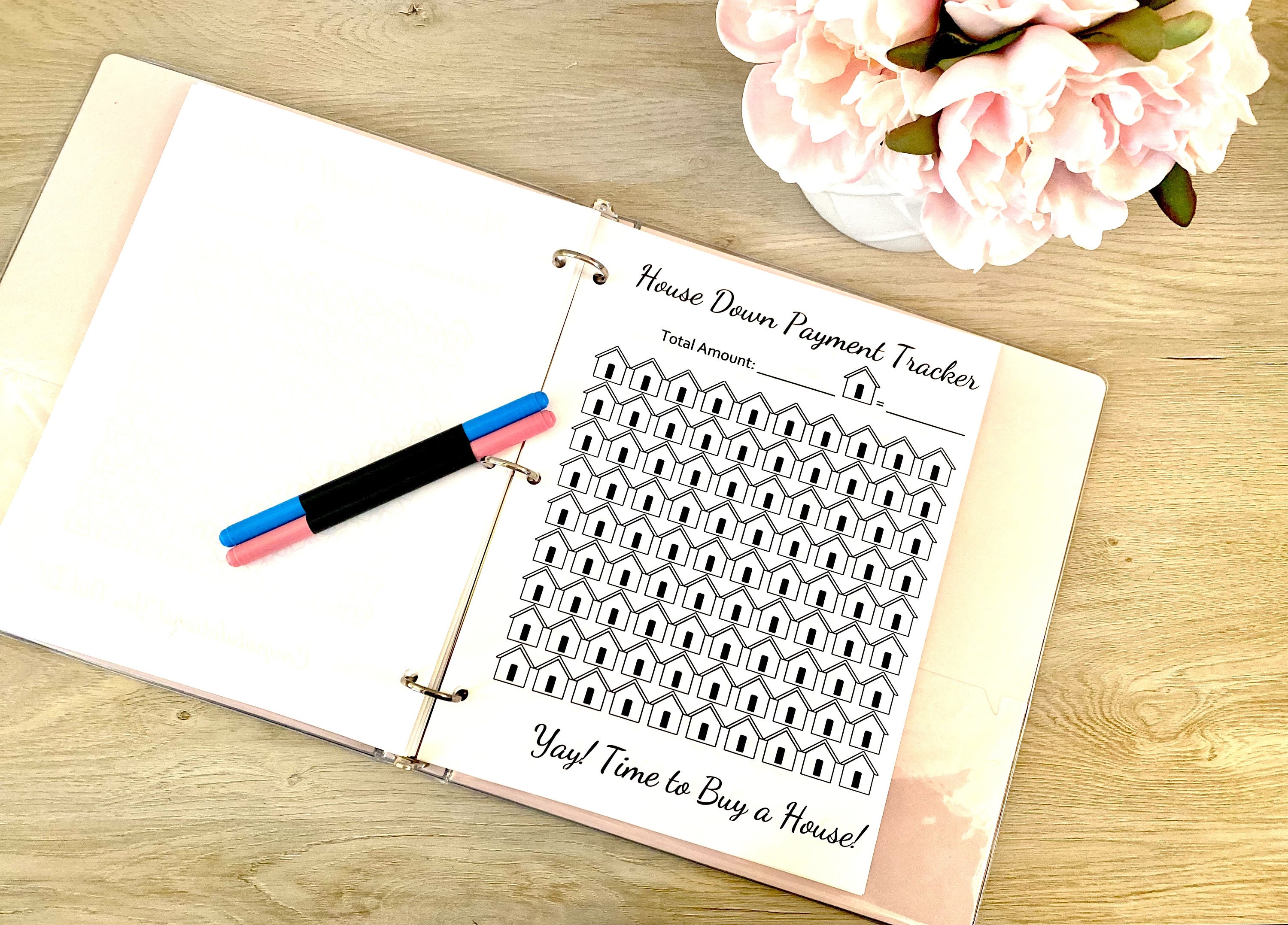 House Down Payment Tracker Printable PDF Savings Tracker - Etsy