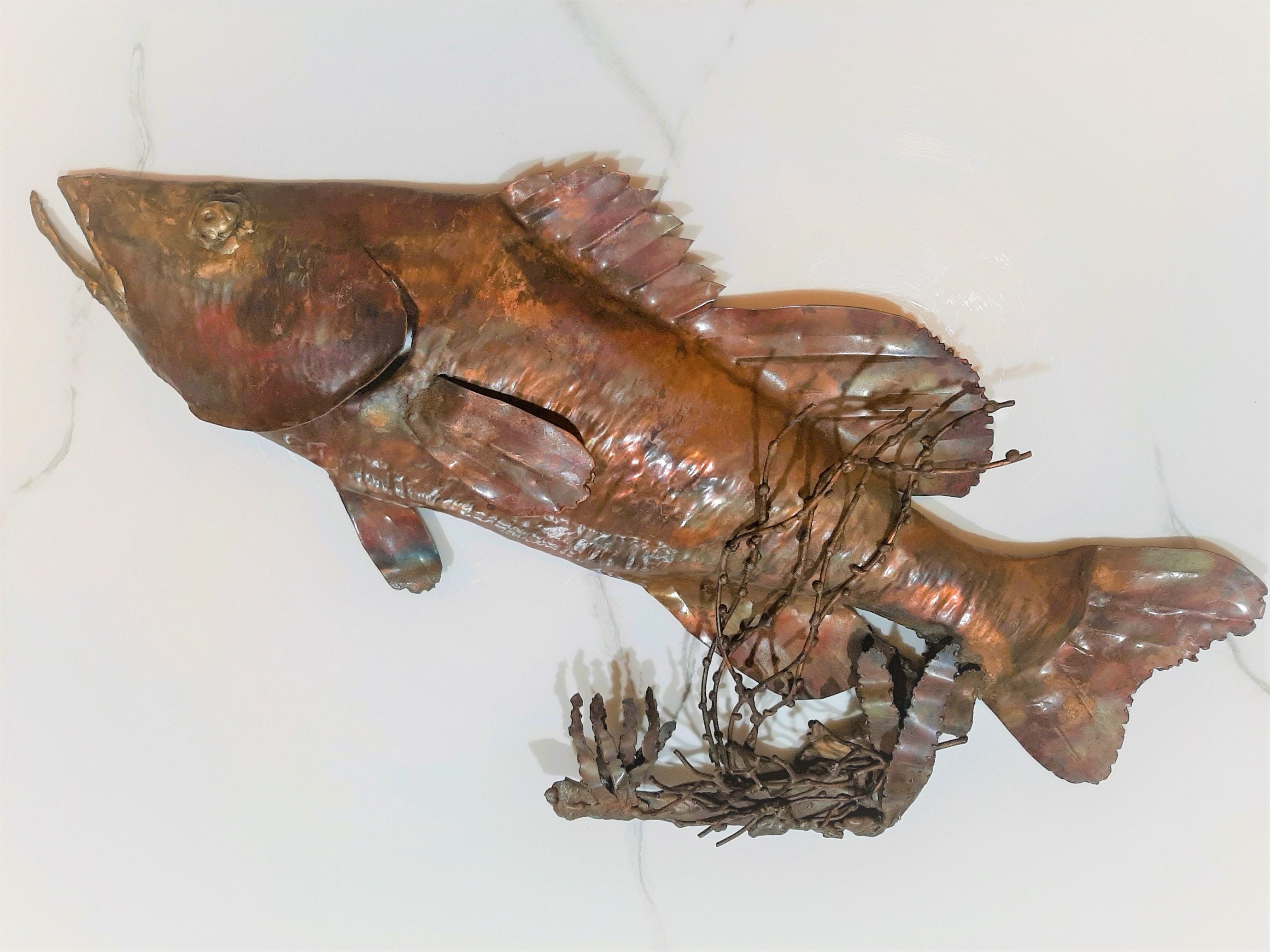 Original Hand Crafted Copper Fish Wall Hanging - Etsy