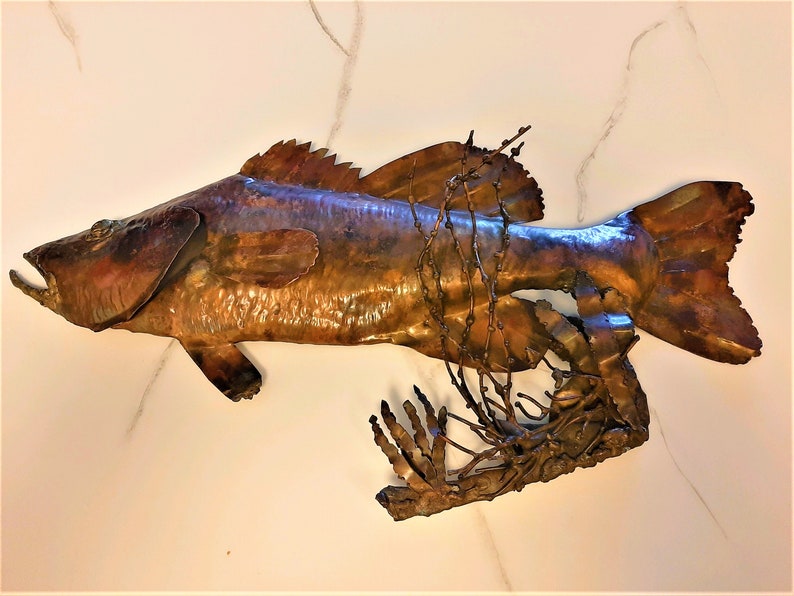 Original Hand Crafted Copper Fish Wall Hanging - Etsy