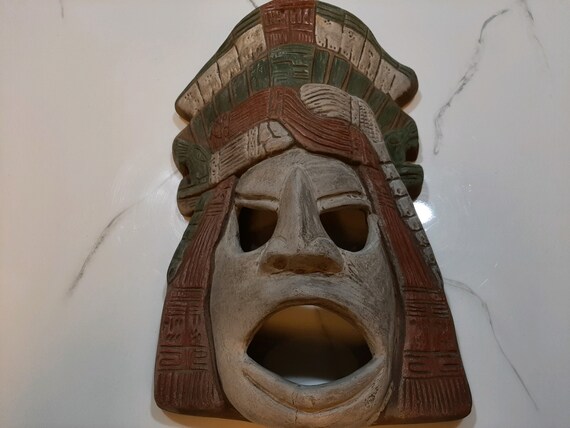 Handmade Mayan Ceremonial Mask | Etsy