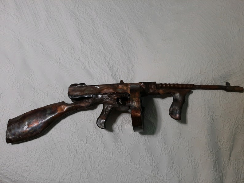 John Dillinger Copper Tommy Gun Original - Etsy
