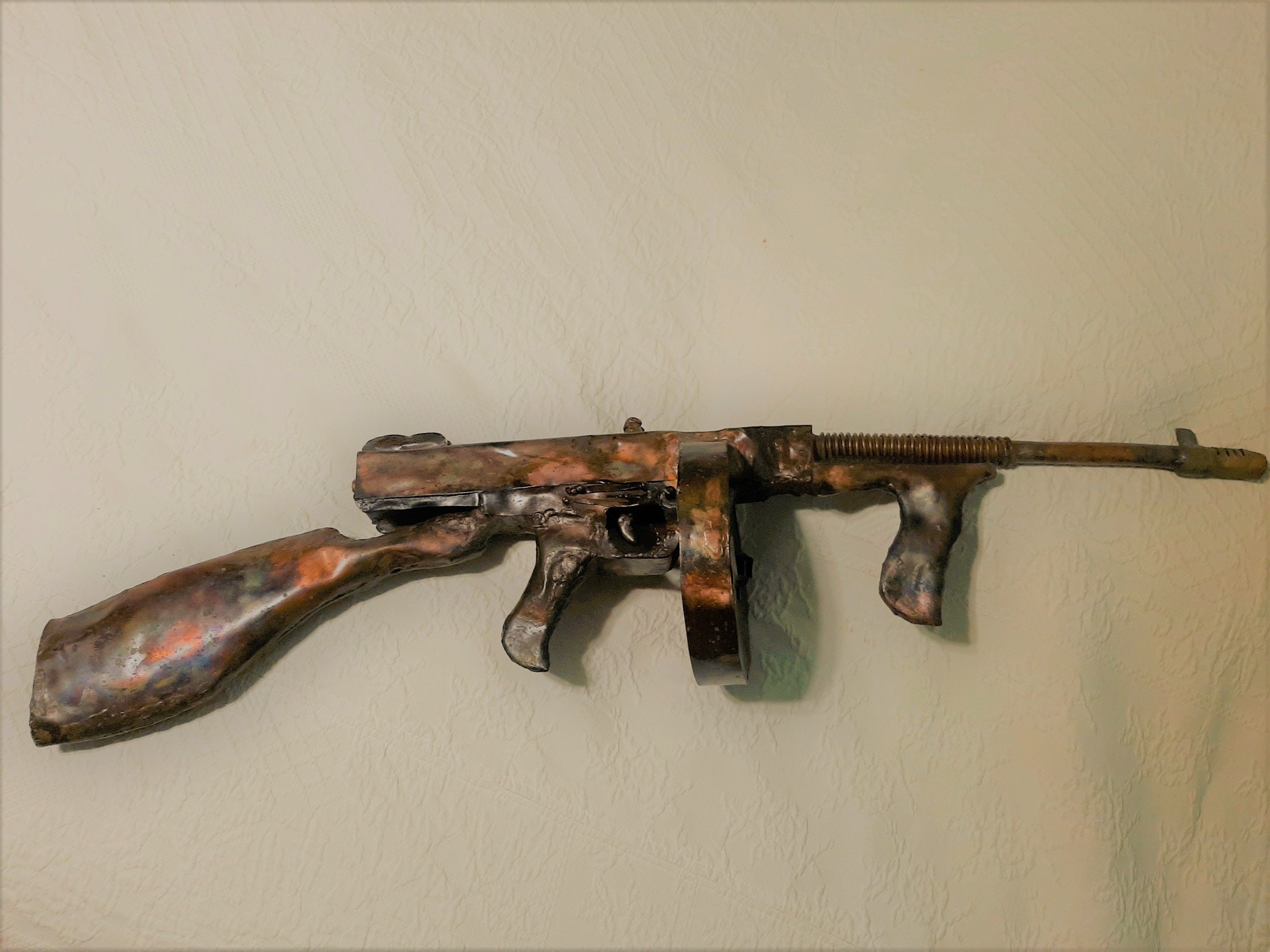 John Dillinger Copper Tommy Gun Original - Etsy