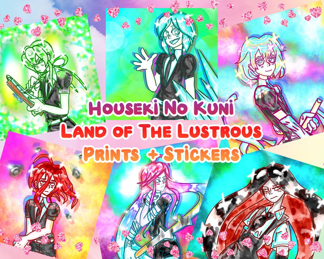 HNK Colorful Holographic 5x5 Prints and Stickers Phos Dia Cinnabar ...