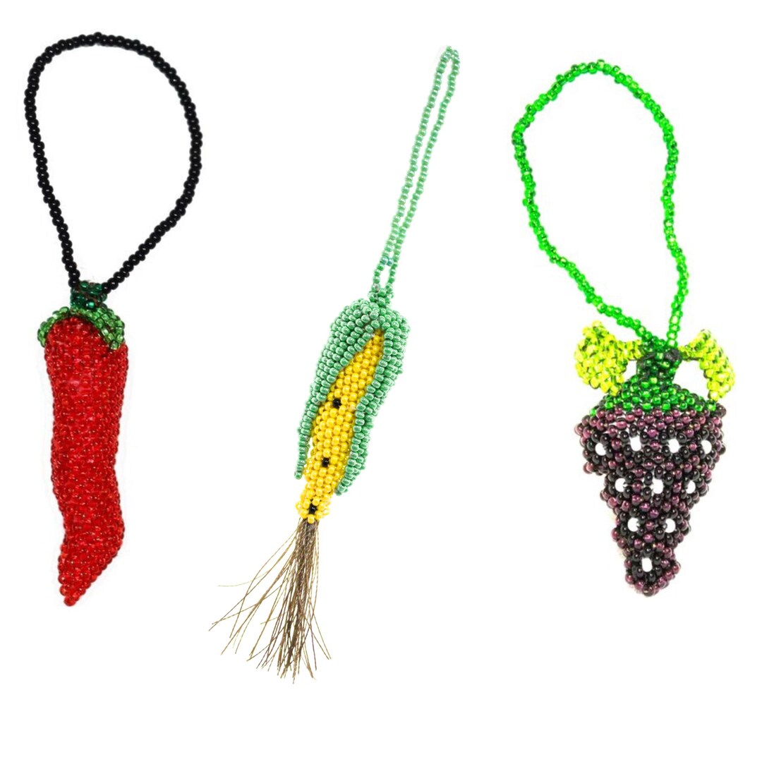 Beaded Ornaments - Fruits & Vegetables - Etsy