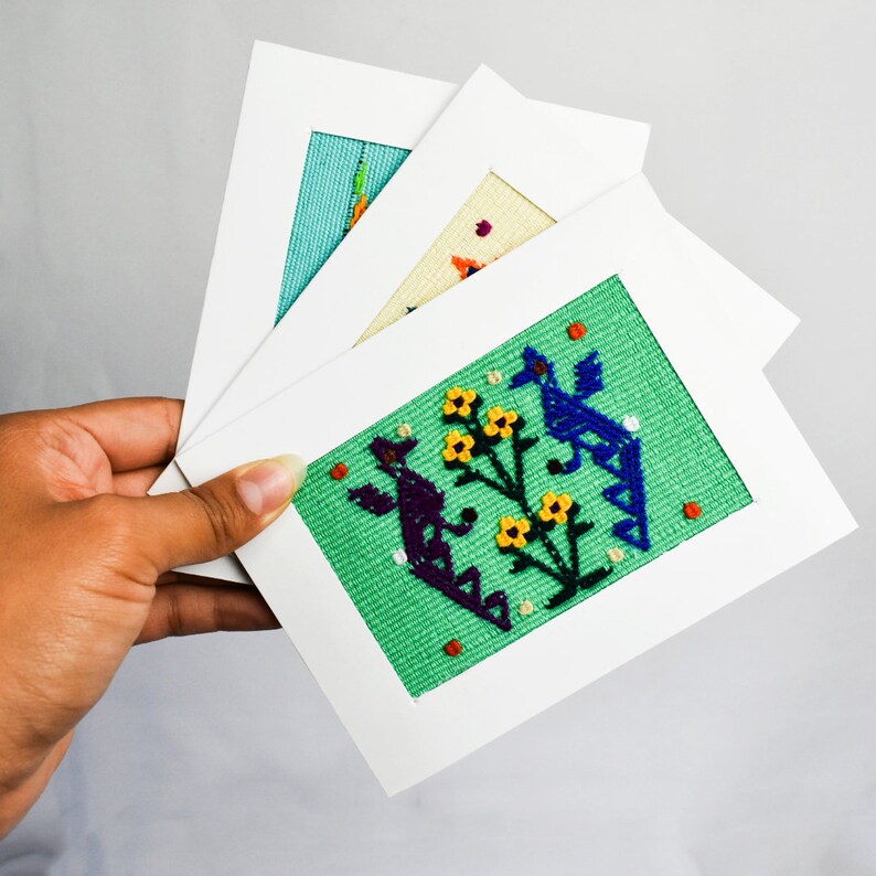 Tarjetas De Nota Hechas a Mano Con Textiles De Guatemala Nota - Etsy