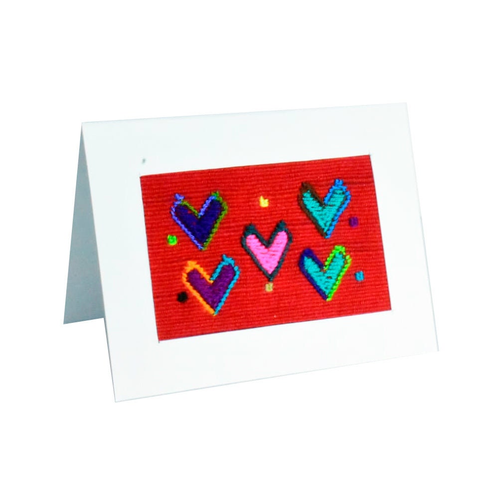 Handwoven Heart Note Cards - Etsy