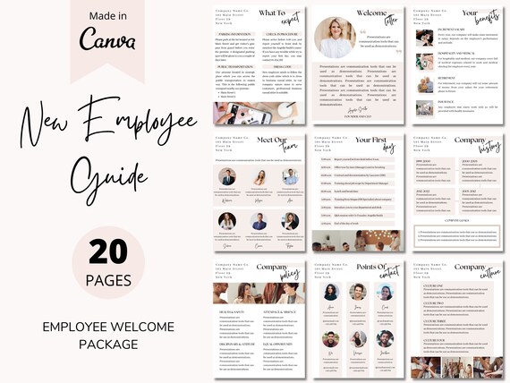 New Hire Welcome Packet New Employee Guide Employee Welcome - Etsy