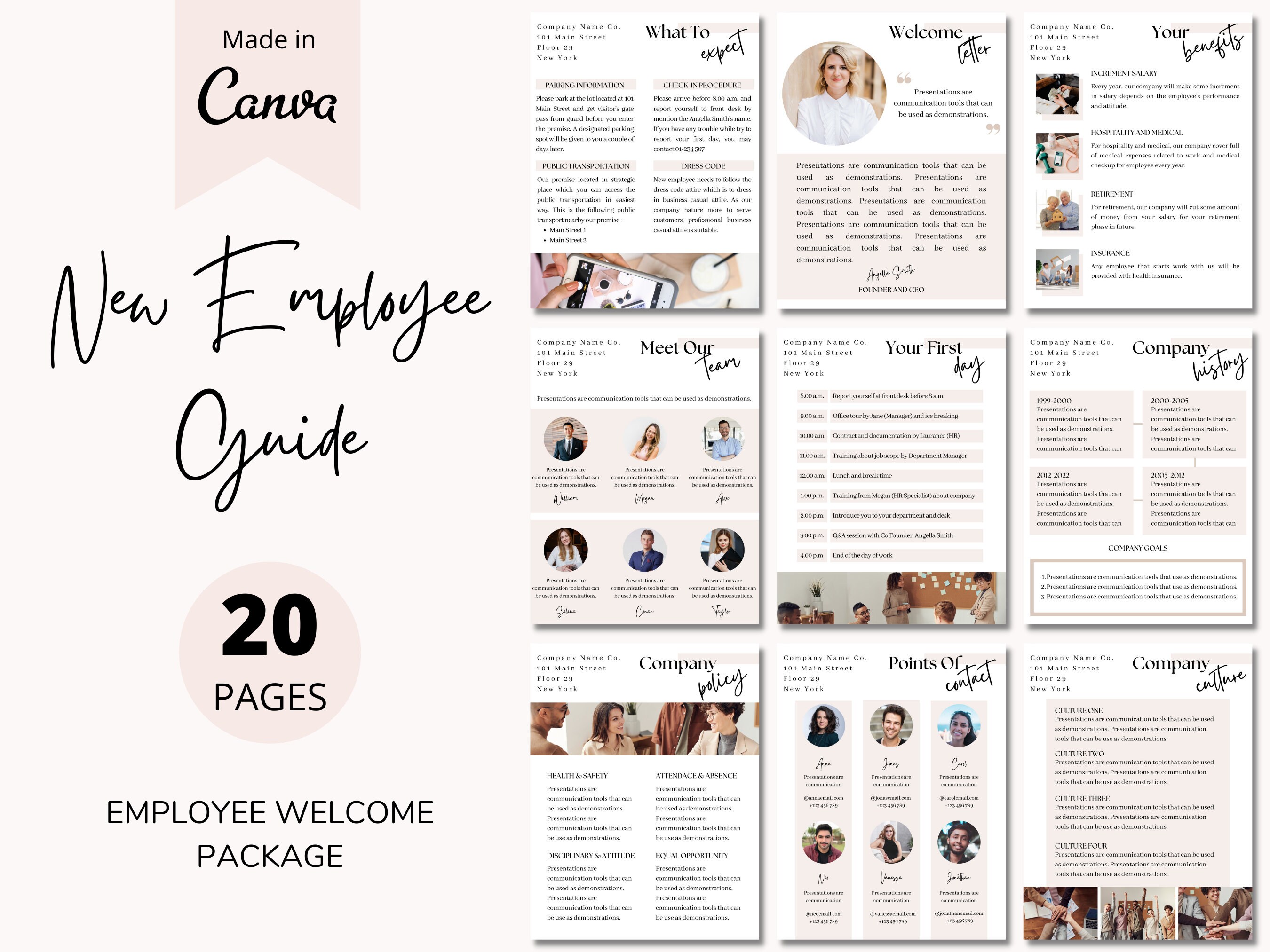 New Hire Welcome Packet New Employee Guide Employee Welcome | Etsy Canada