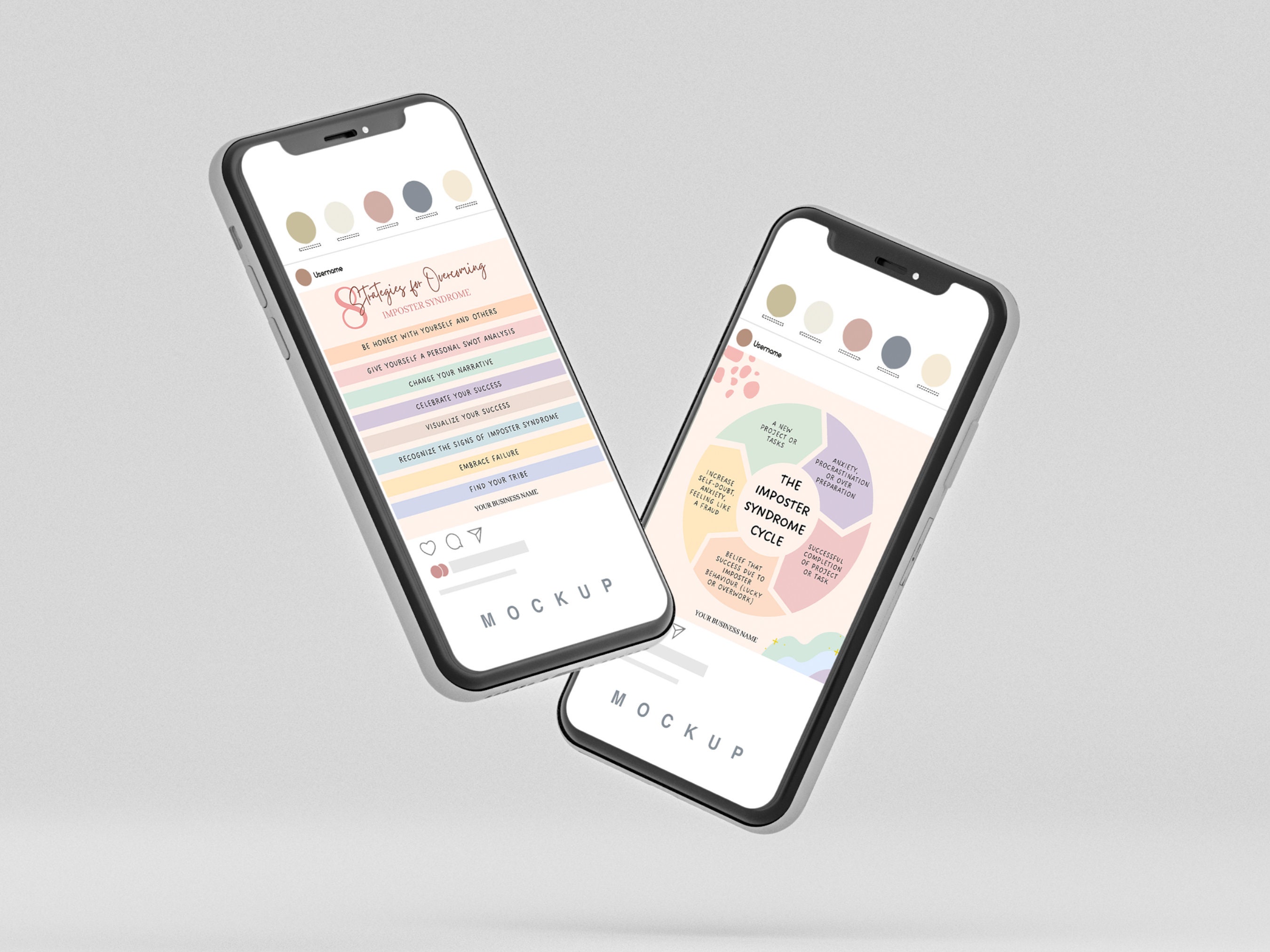 Imposter Syndrome Instagram Template Overcome Imposter - Etsy