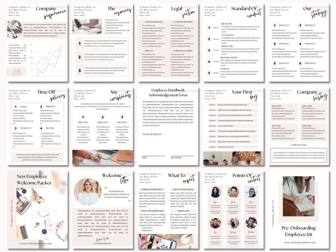 New Hire Welcome Packet New Employee Guide Employee Welcome - Etsy Canada