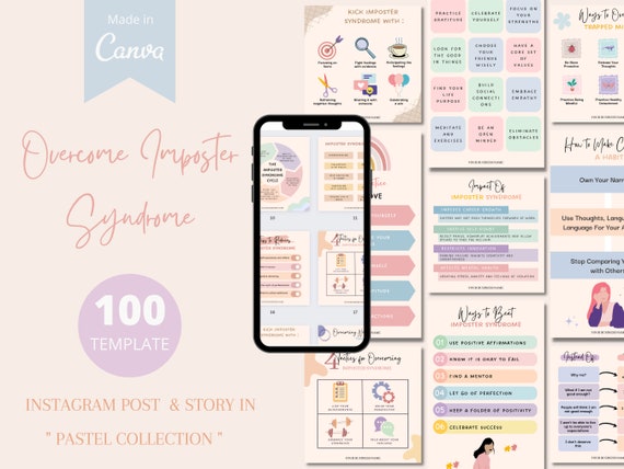 Imposter Syndrome Instagram Template Done for You Imposter - Etsy