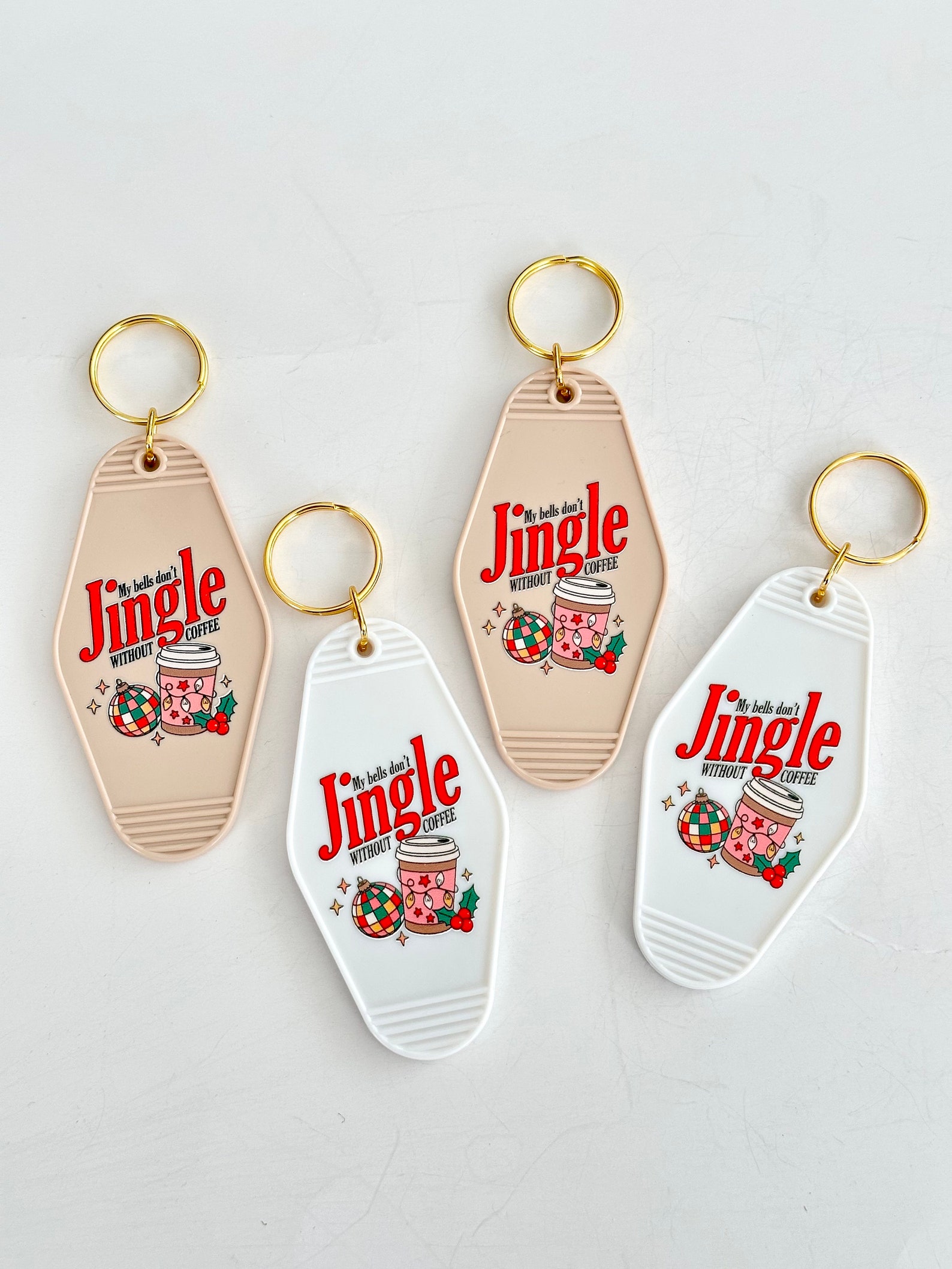 Christmas Motel Keychain| Christmas Coffee Keychains| Retro Style ...