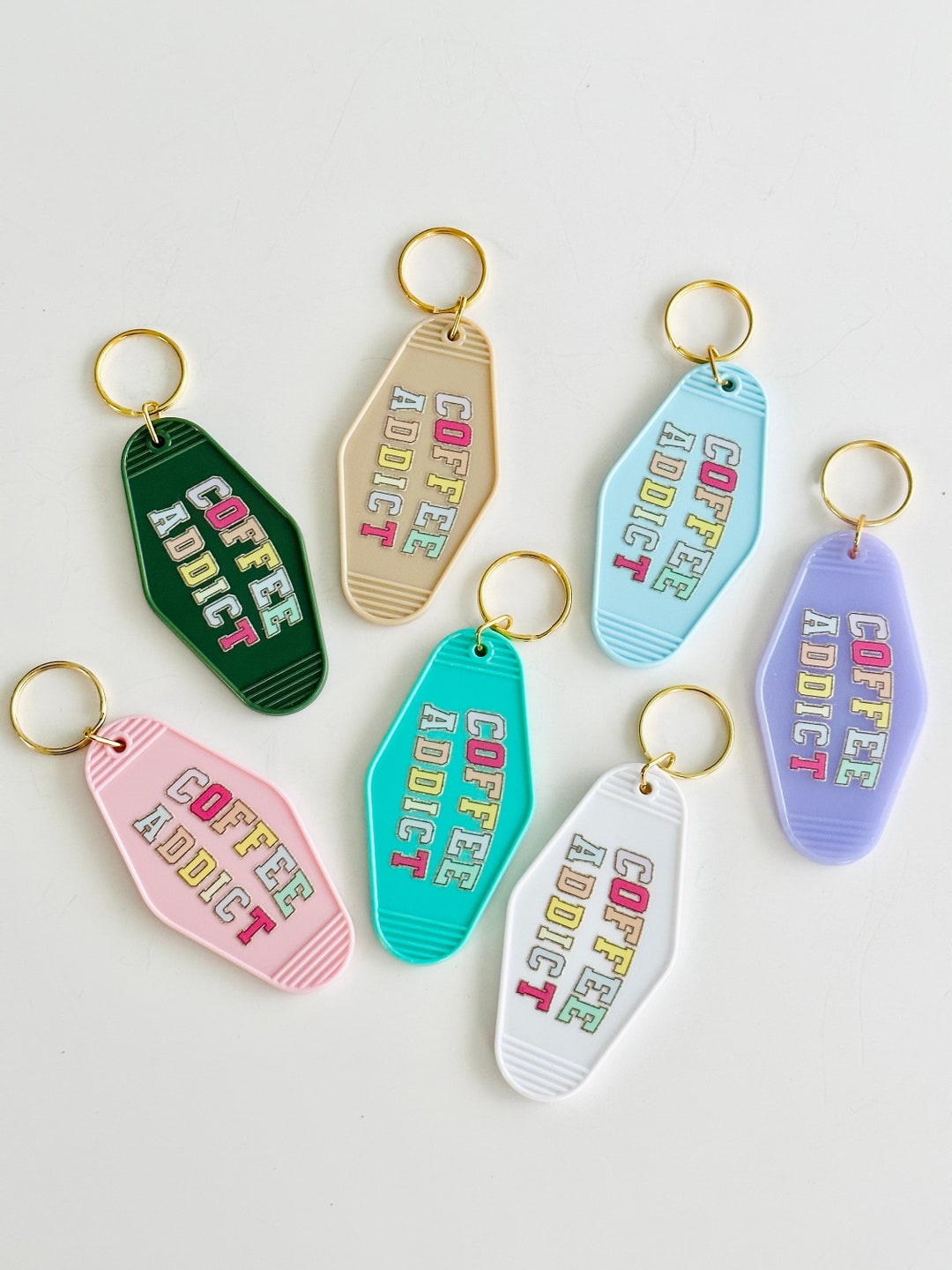 Retro Motel Keychain| Cute Motel Keychain| Coffee Addict| Coffee Lover ...