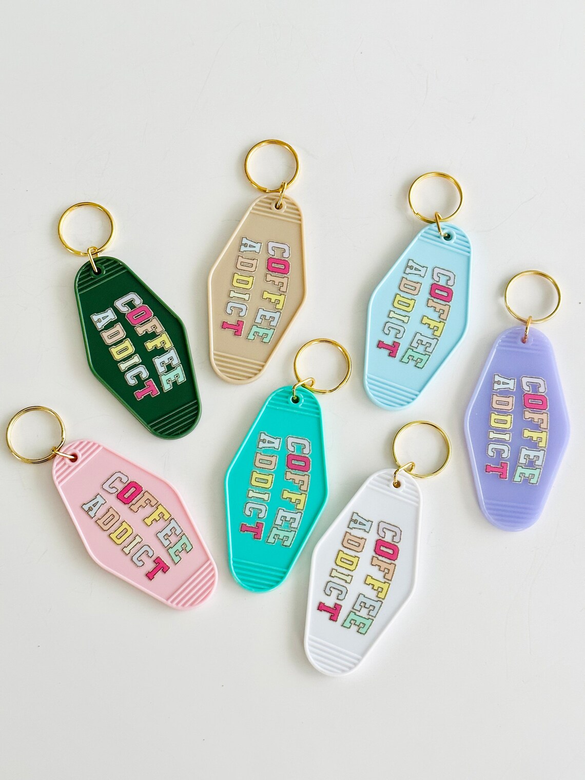 Retro Motel Keychain| Cute Motel Keychain| Coffee Addict| Coffee Lover ...