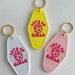 Let's Go Girls Motel Keychain Pink Cowgirl Hat Keychain Bachelorette ...