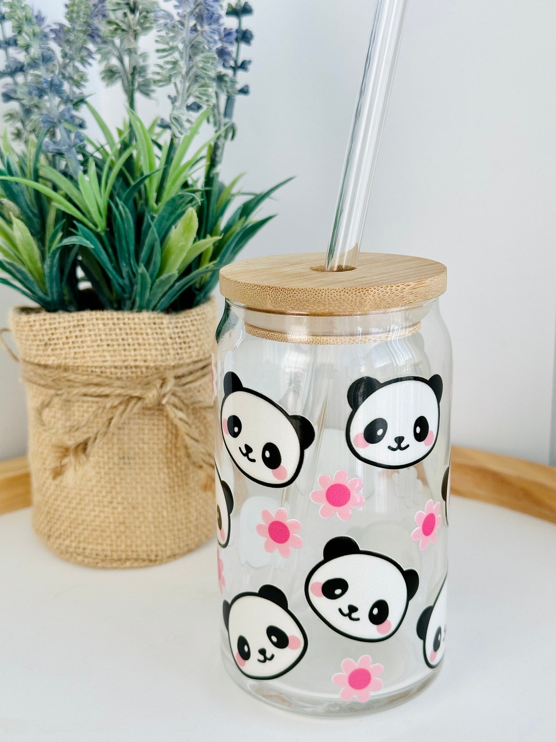 Panda Beer Can Glass| Cute Pandas Cup| Panda Glass Cup| Cute Animal Cup ...