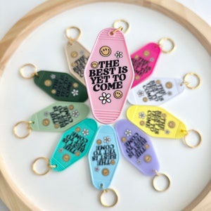 Retro Motel Keychain| Cute Motel Keychains| the Best is yet to Come ...