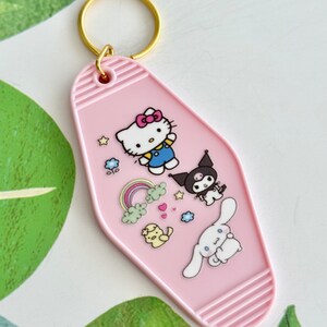Retro Motel Keychain| Kitty and Friends Keychains| Vintage Style ...