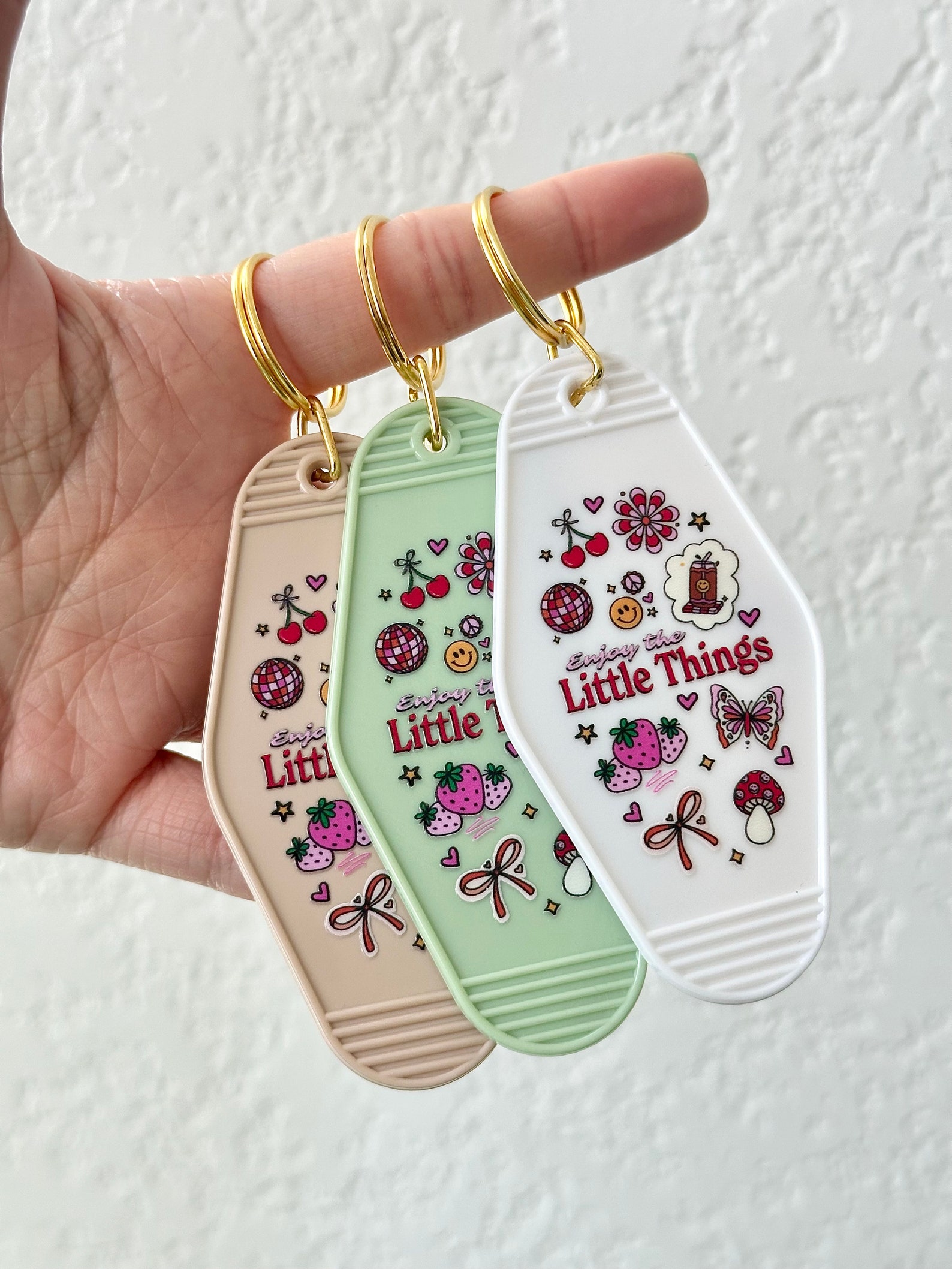 Retro Motel Keychain| Enjoy the Little Things Keychains| Girly Things ...