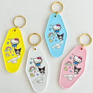 Retro Motel Keychain| Kitty and Friends Keychains| Vintage Style ...