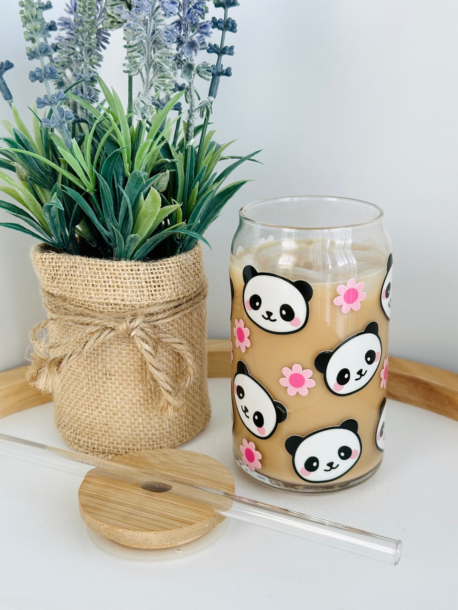 Panda Beer Can Glass| Cute Pandas Cup| Panda Glass Cup| Cute Animal Cup ...